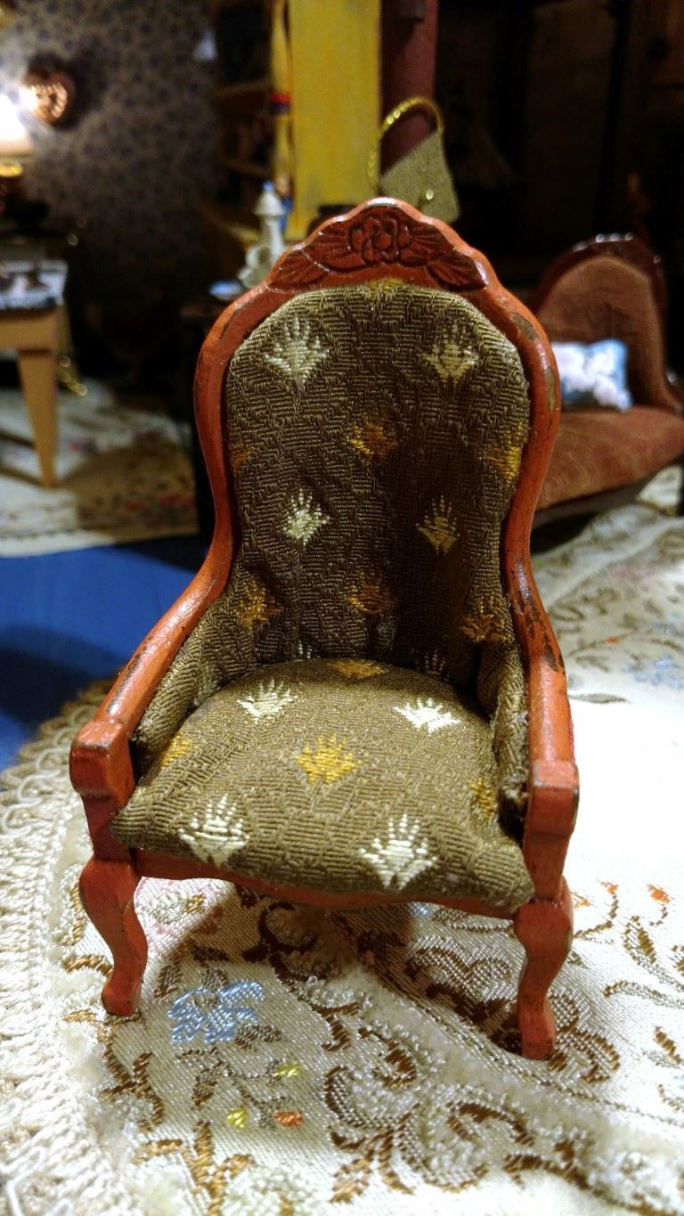 Dollhouse Rustic Chair /Fabulous Refurbs
