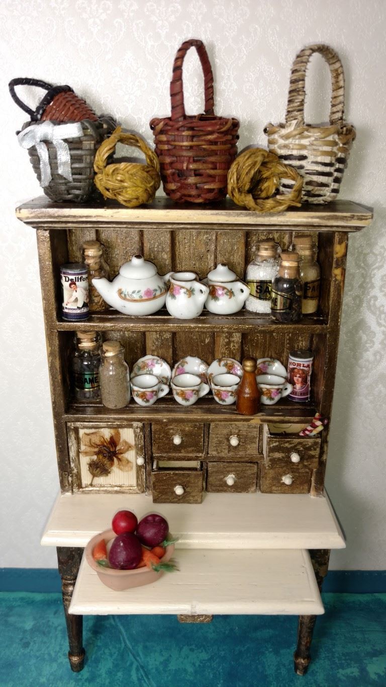 Rustic Dollhouse Hutch /Fabulous Refurbs
