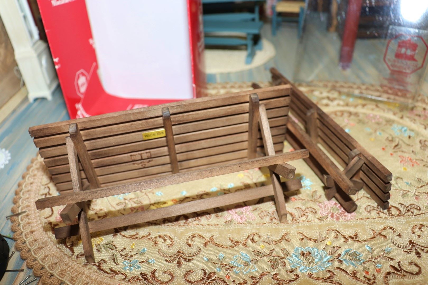 Dollhouse Bench and Table /Fabulous Refurbs